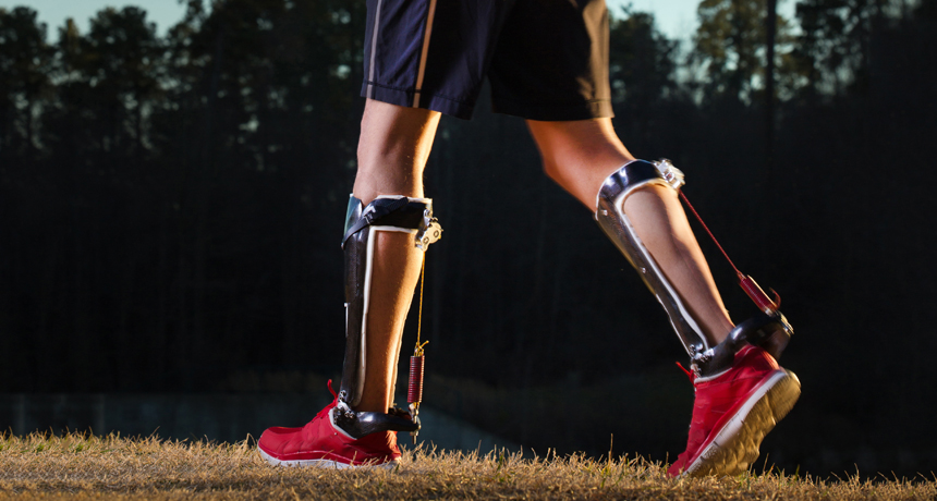 Exoskeleton boot makes for more efficient walking | Science News Exoskeleton boot makes for more efficient walking | Science News