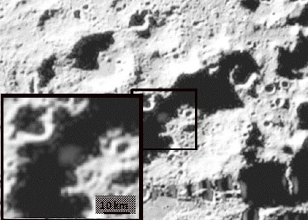Moon crash reveals crater held water