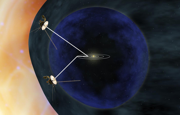 Voyager crossing superhighway to solar system exit
