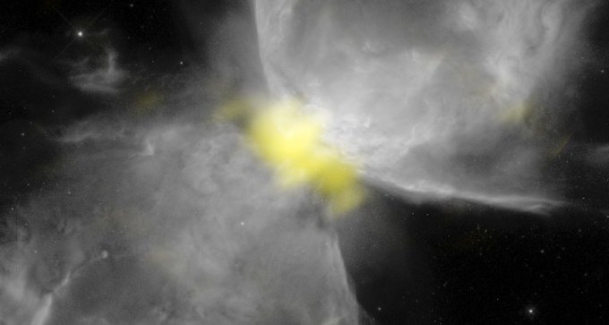 Radio telescope images reveal nebula's heart of carbon