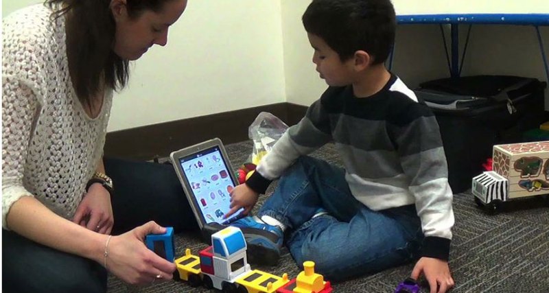 Tablet devices help kids with autism speak up
