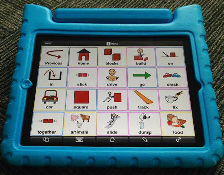 Tablet devices help kids with autism speak up