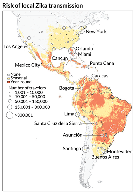 Rapid spread of Zika virus in the Americas raises alarm