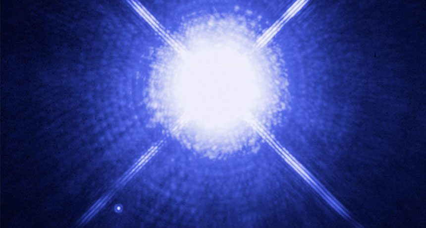 Odd white dwarf found with mostly oxygen atmosphere
