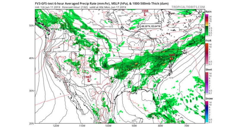 The National Weather Service launched a new U.S. forecasting model ...