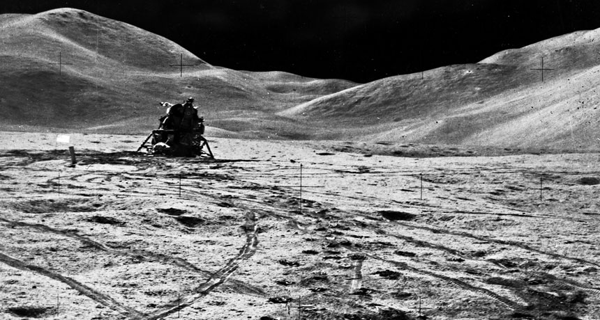 Apollo astronauts left trash, mementos and experiments on the moon