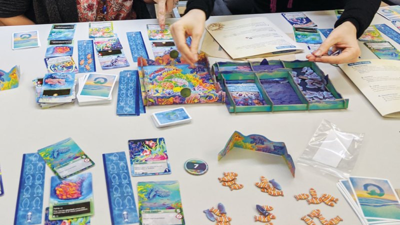 The board game Oceans captures the beauty and ferocity of marine life