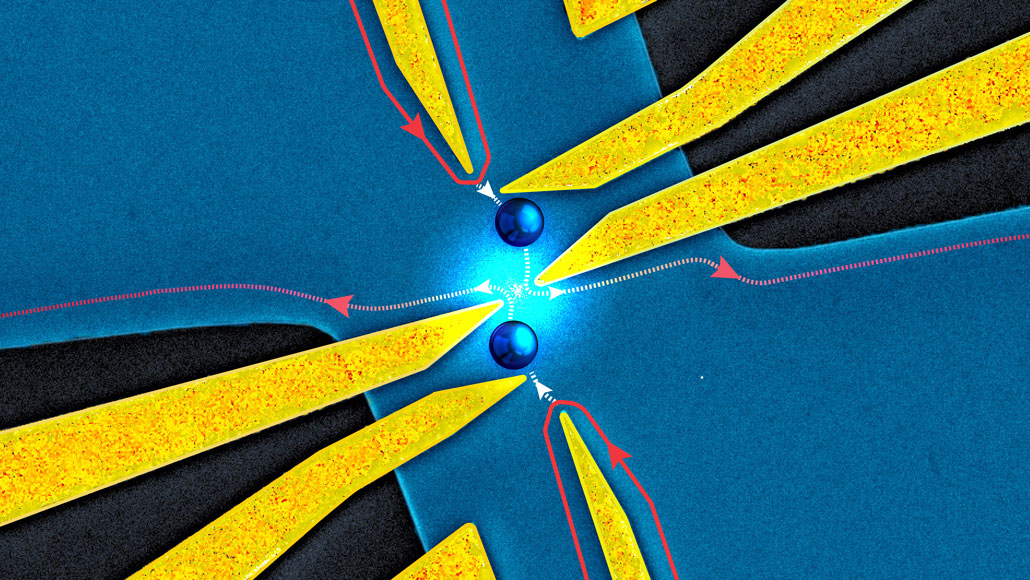 Collisions reveal new evidence of ‘anyon’ quasiparticles’ existence