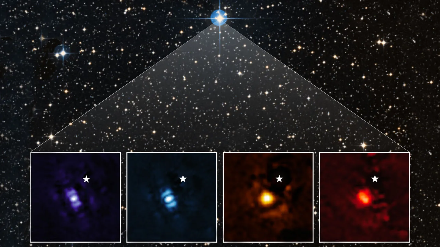 Hubble Telescope Planet Cross
