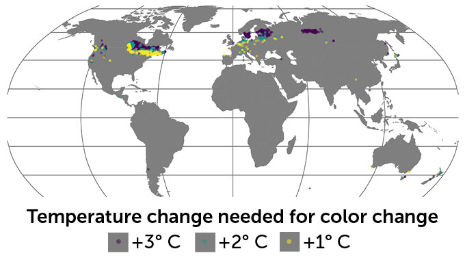 Nature’s changing colors makes climate change visible