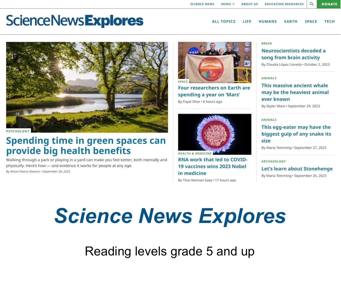 Science News Learning | Classroom resources for educators