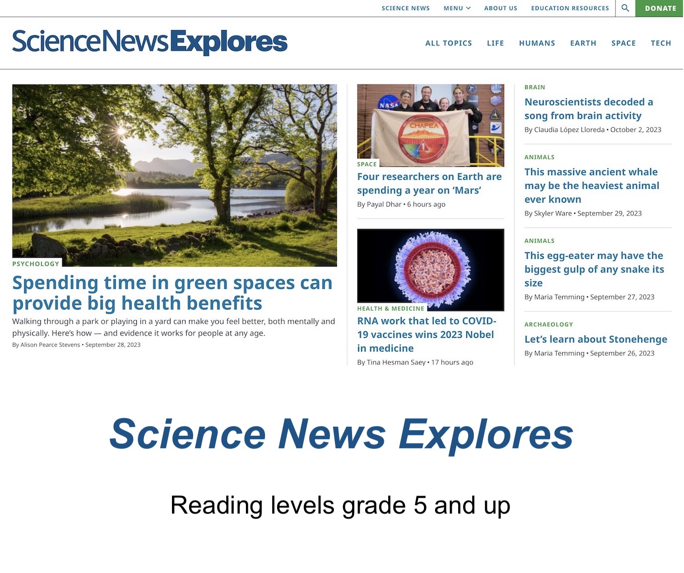 Science News Learning | Classroom resources for educators