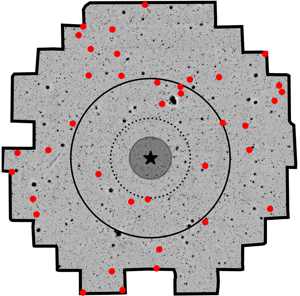 A distant quasar may be zapping all galaxies around itself