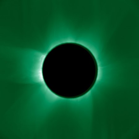 Two spacecraft created their first images of an artificial solar eclipse