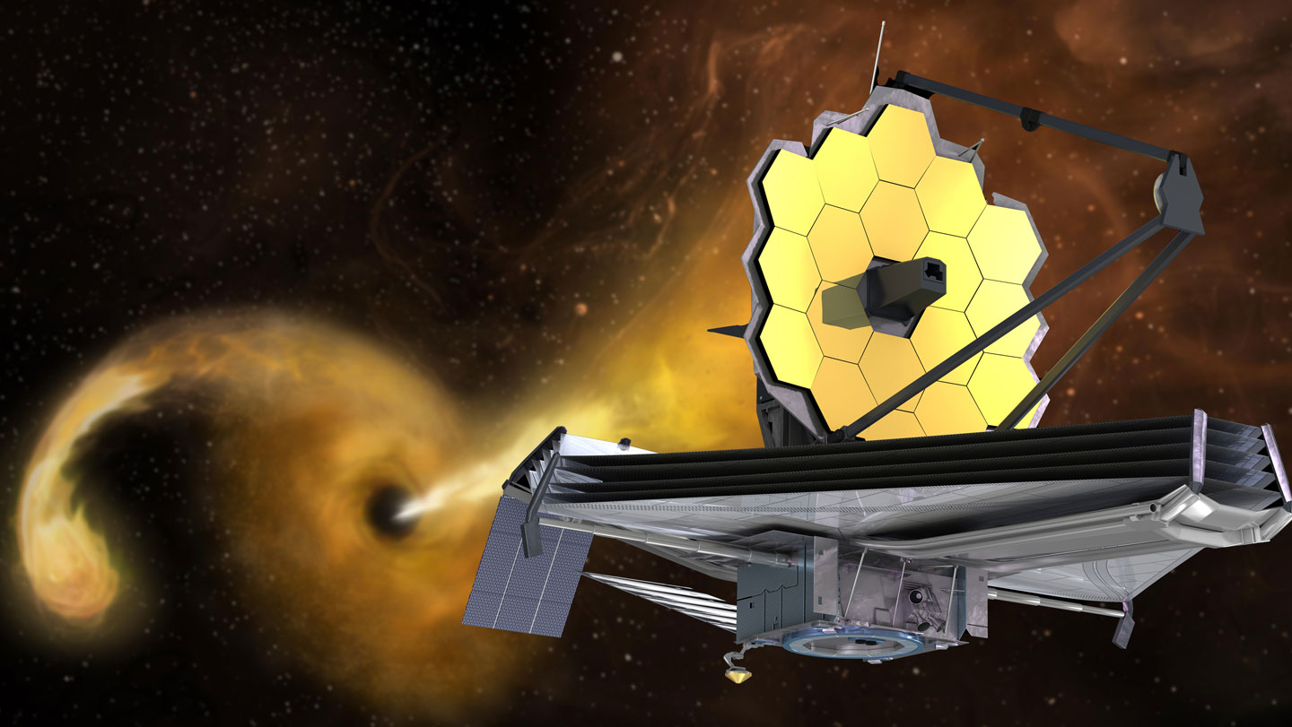 The Webb space telescope spies its first black holes snacking on stars